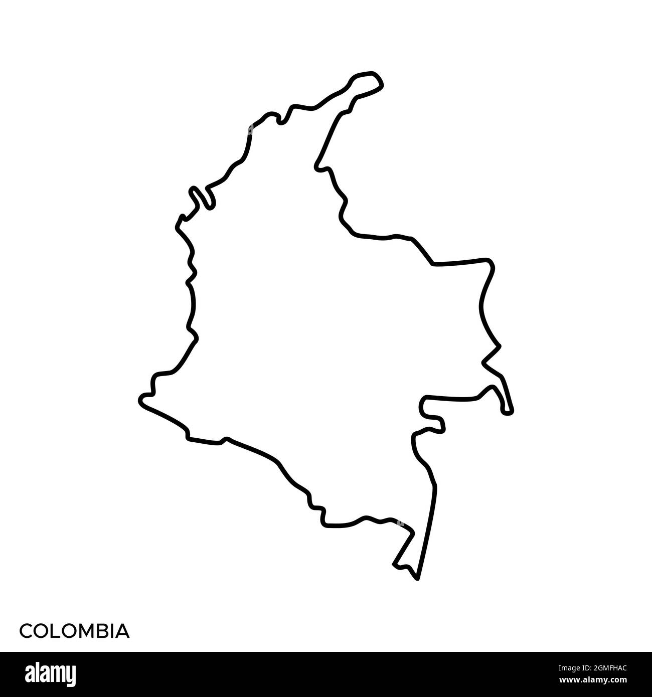 Columbia Map Outline