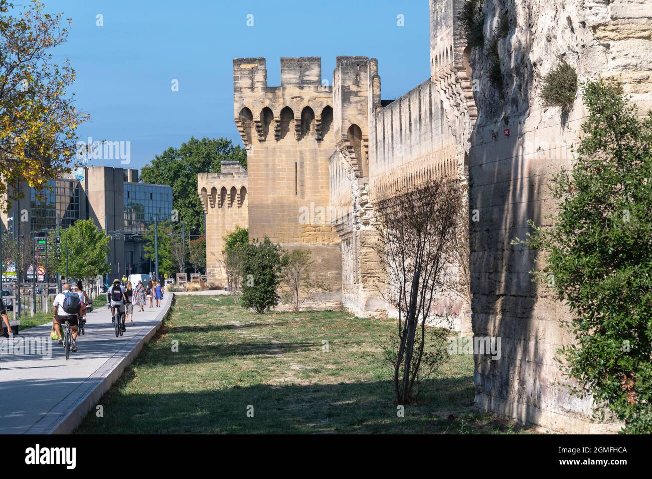 The Medieval Ramparts Avignon, France Stock Photo - Alamy