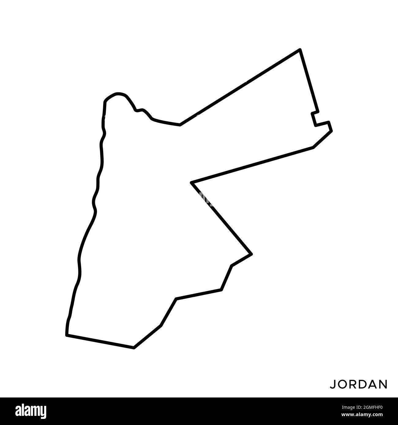 Jordan map Black and White Stock Photos & Images - Alamy