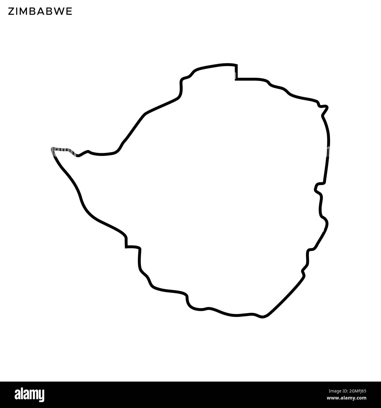 Zimbabwe map Black and White Stock Photos & Images - Alamy