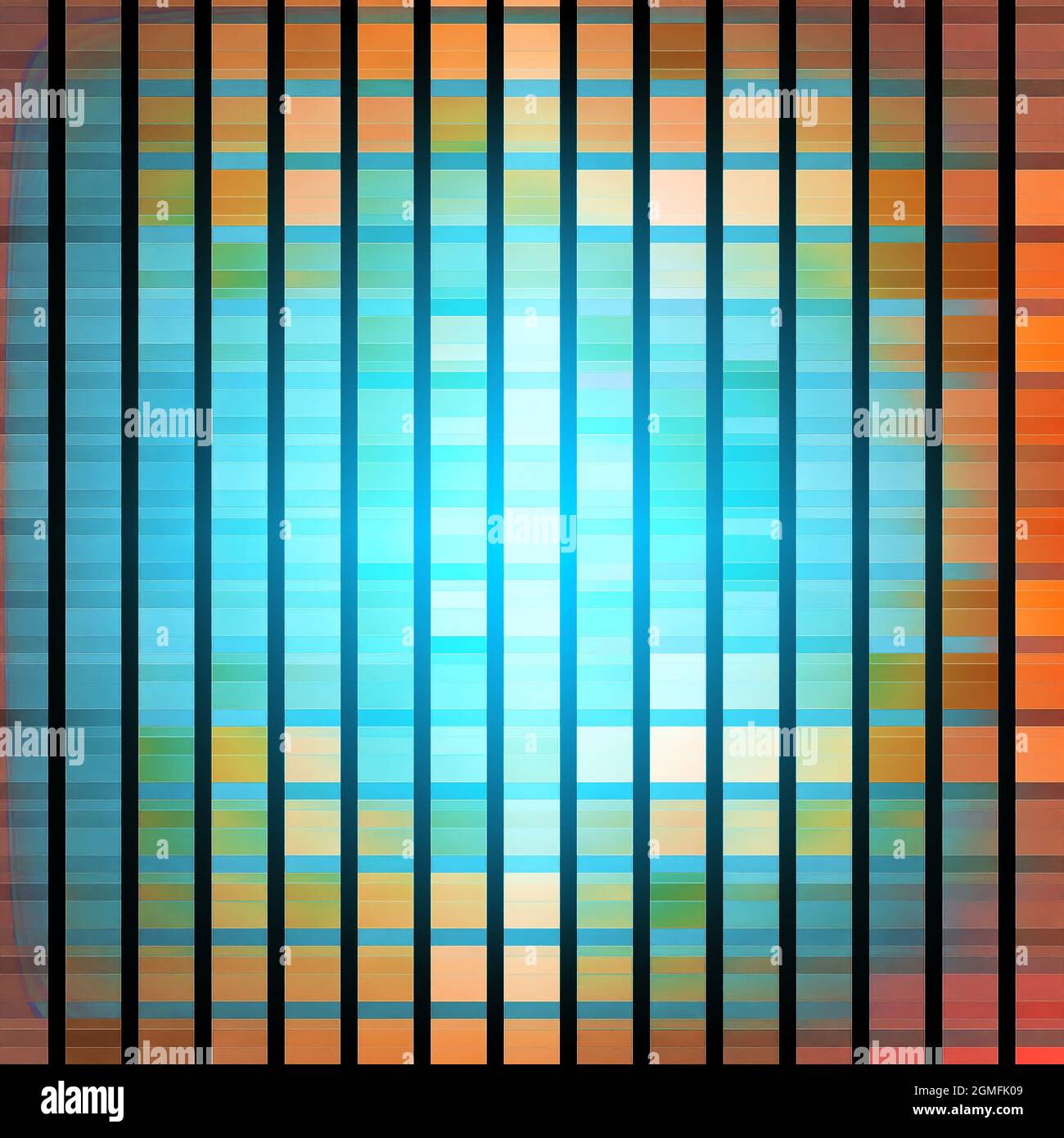 Illustration of colorful squares with black vertical lines Stock Photo ...