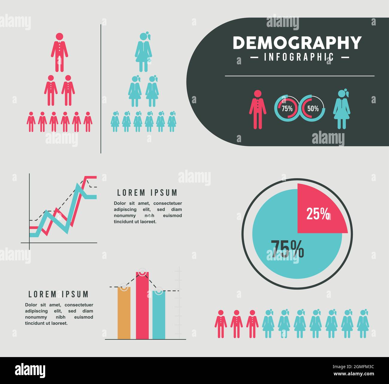 Pie chart and figures Stock Vector Images - Alamy