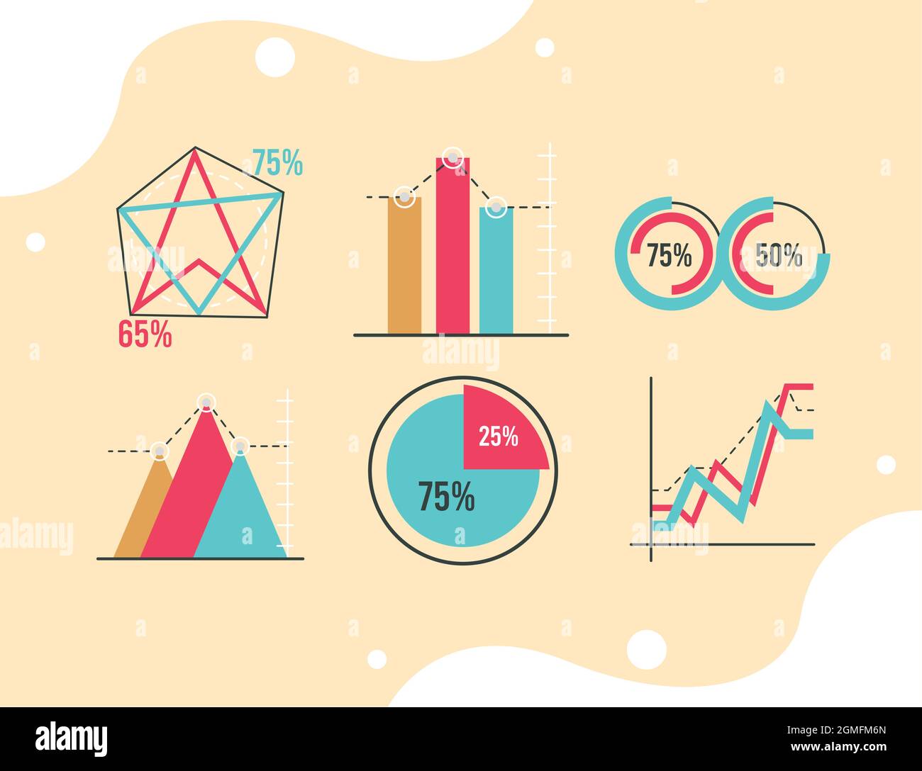 six infographics statistics Stock Vector Image & Art - Alamy