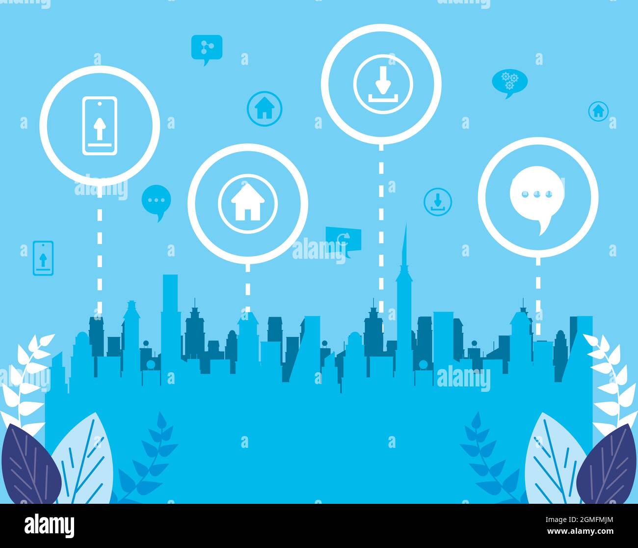 communication icons infographic Stock Vector Image & Art - Alamy