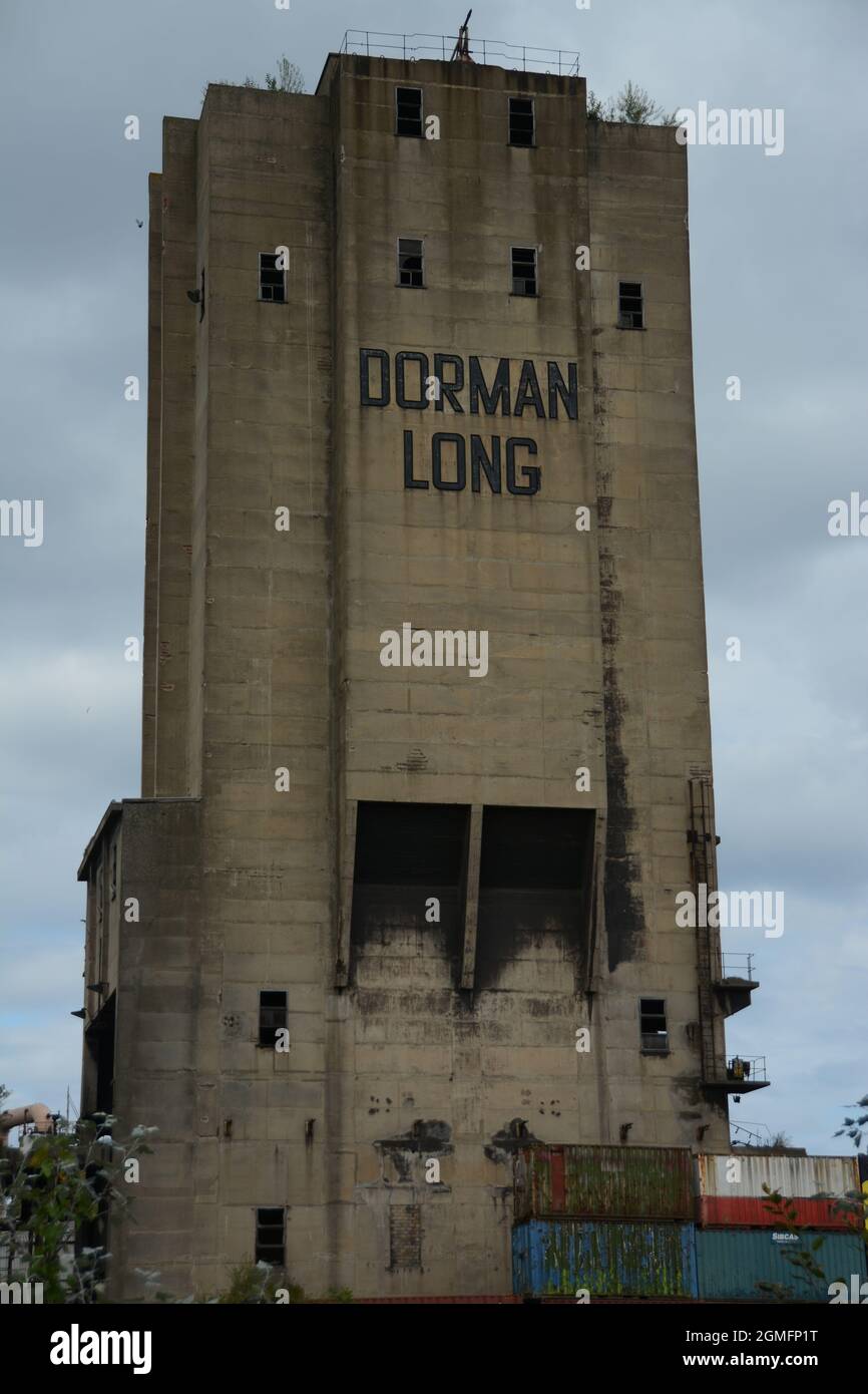 Middlesbrough,U.K 18th Sept 2021 Dorman Long tower to be demolished ...