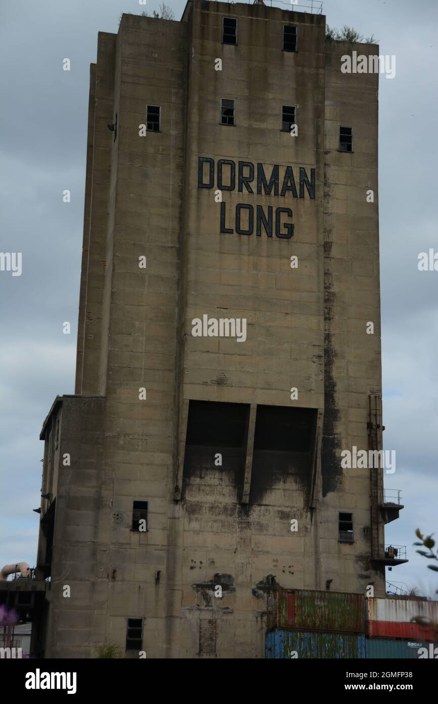 Middlesbrough,U.K 18th Sept 2021 Dorman Long tower to be demolished ...