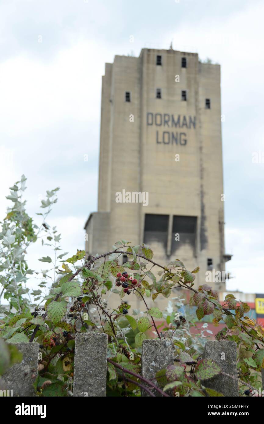 Middlesbrough,U.K 18th Sept 2021 Dorman Long tower to be demolished ...