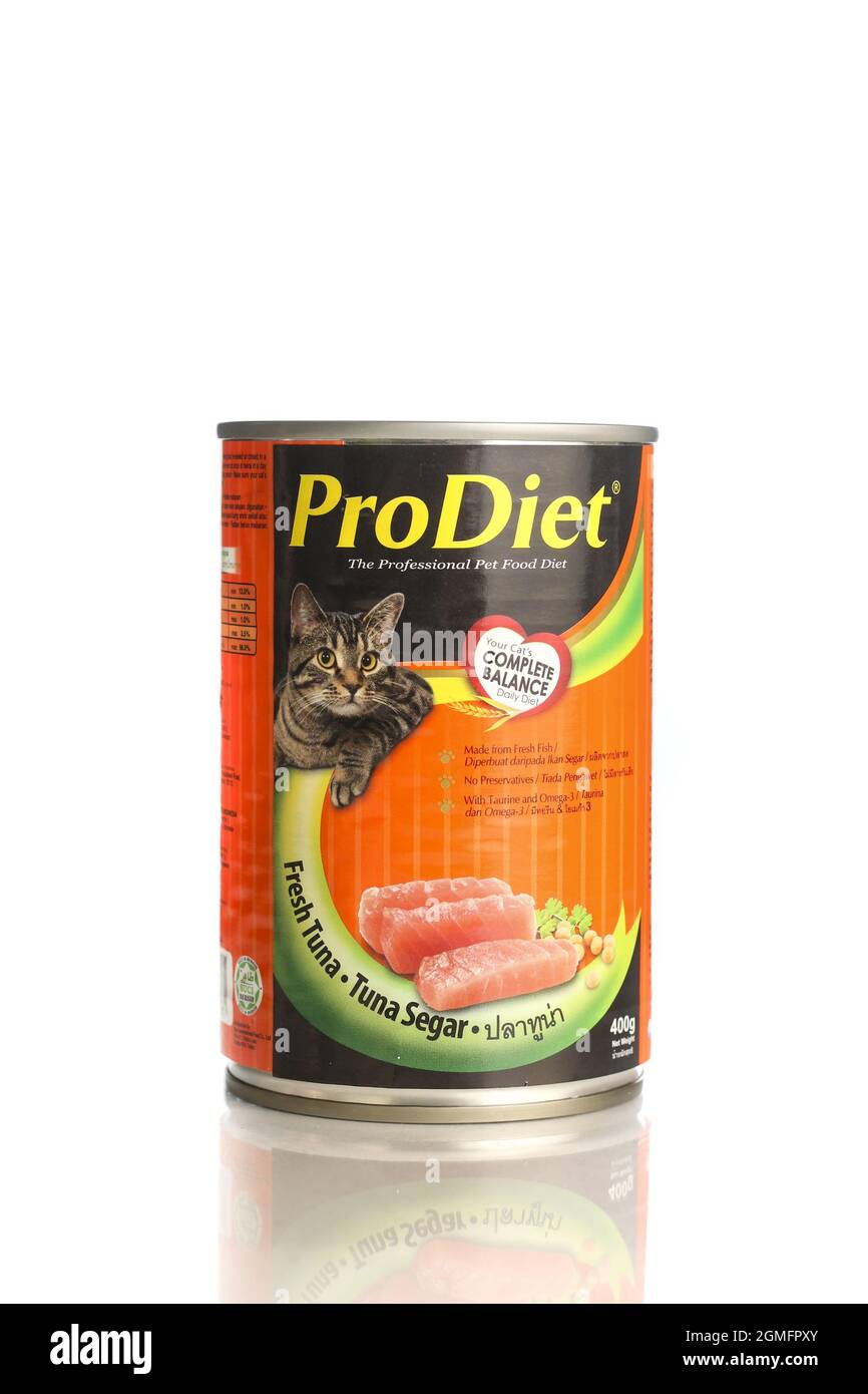 KUALA LUMPUR, MALAYSIA - Oct 02, 2019: A Pro Diet cat wet food ...