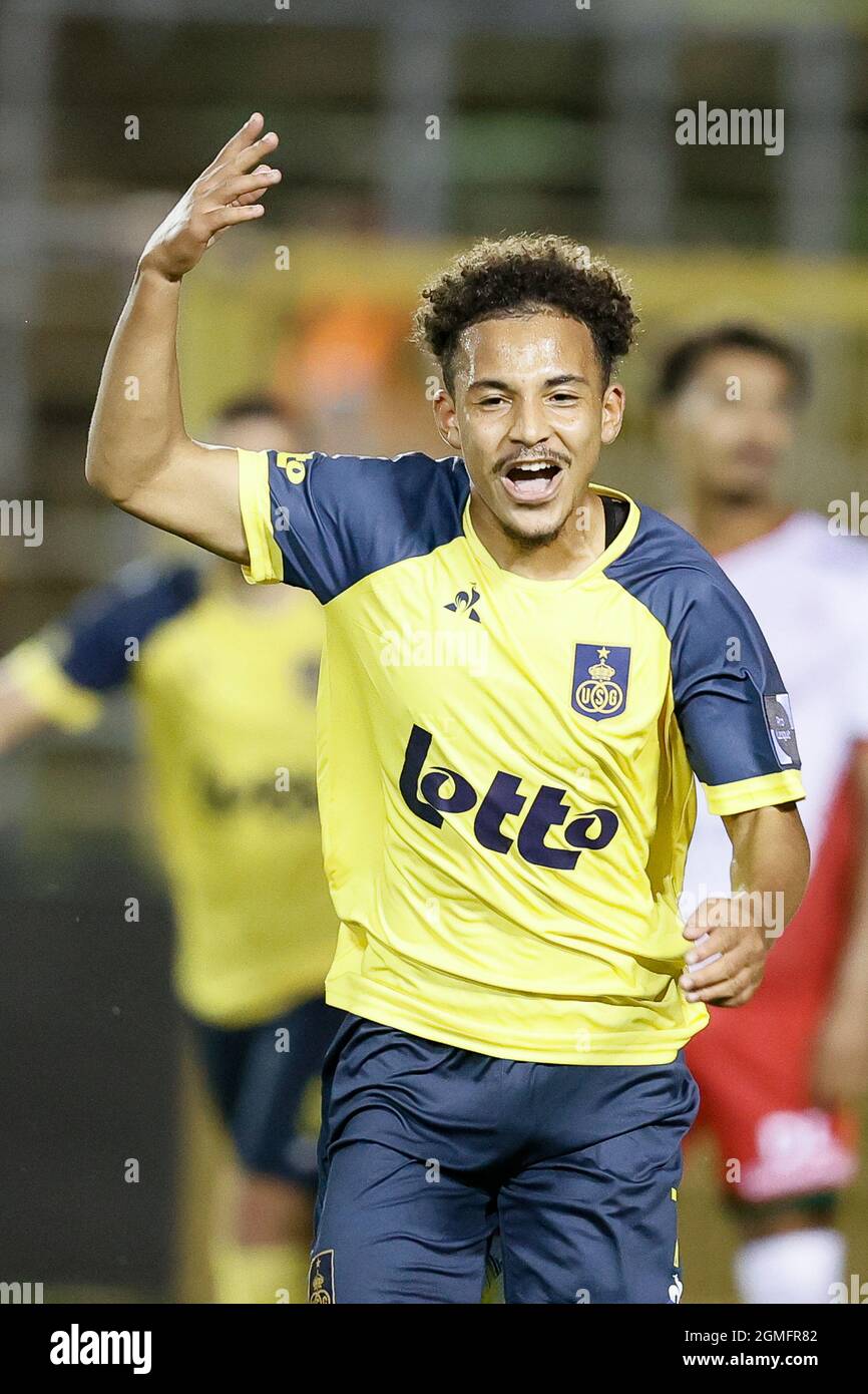 Union's Matthew Sorinola celebrates after scoring during a soccer match ... Union's Matthew Sorinola celebrates after scoring during a soccer match ...