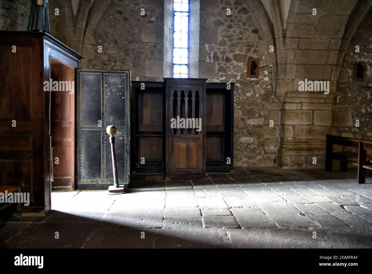 Old and ancient church interior Stock Photo - Alamy