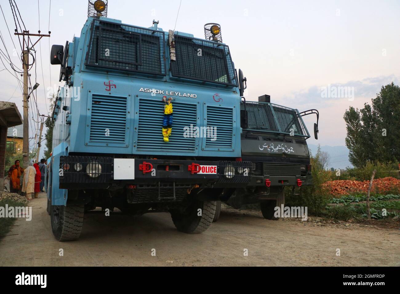 Indian paramilitary vehicles hi-res stock photography and images - Alamy