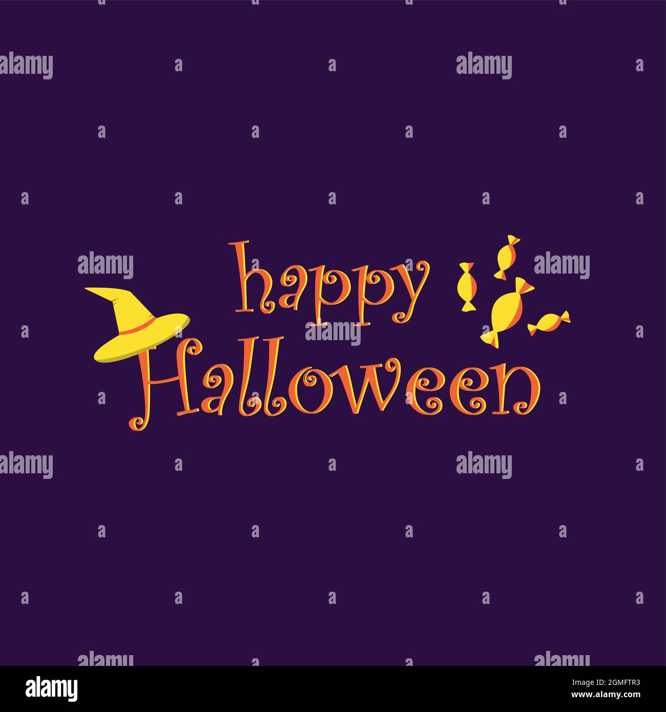 Halloween colorful bright web banner congratulation - Vector ...