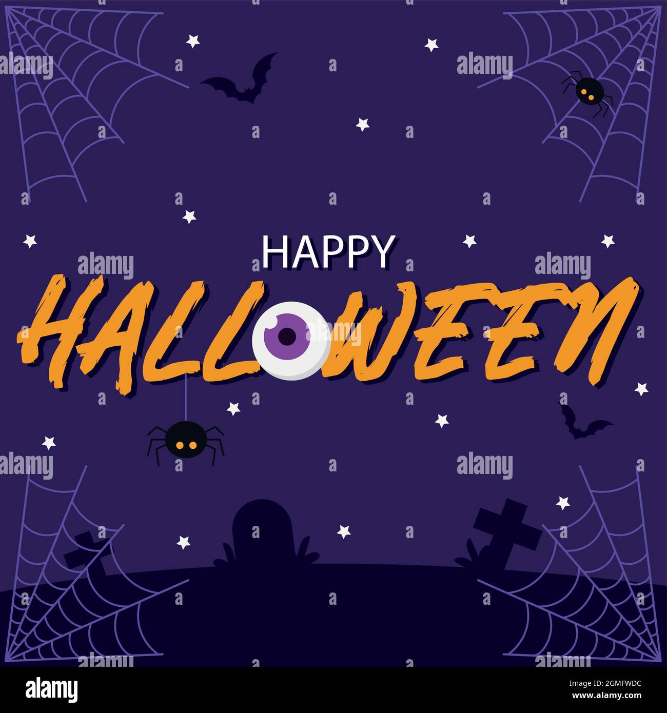 Halloween colorful bright web banner congratulation - Vector ...