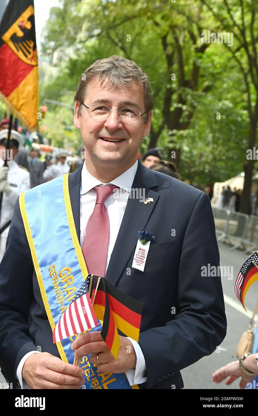 Grand Marshall German Counsel General David Gill attends the 64th ...