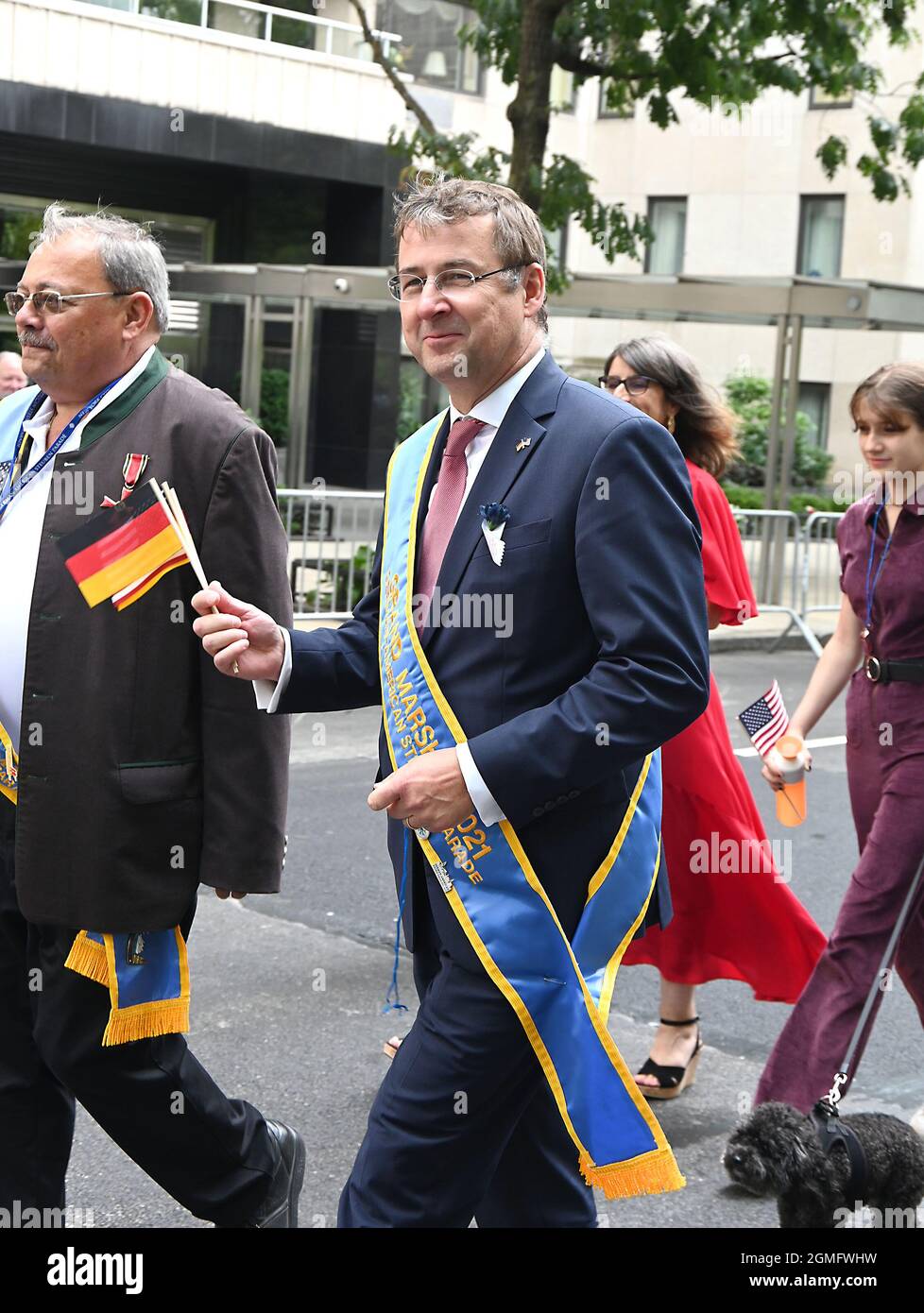 Grand Marshall German Counsel General David Gill attends the 64th ...