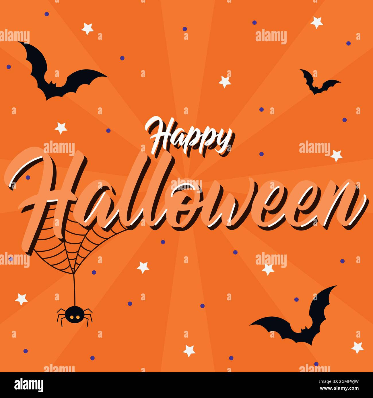 Halloween colorful bright web banner congratulation - Vector ...
