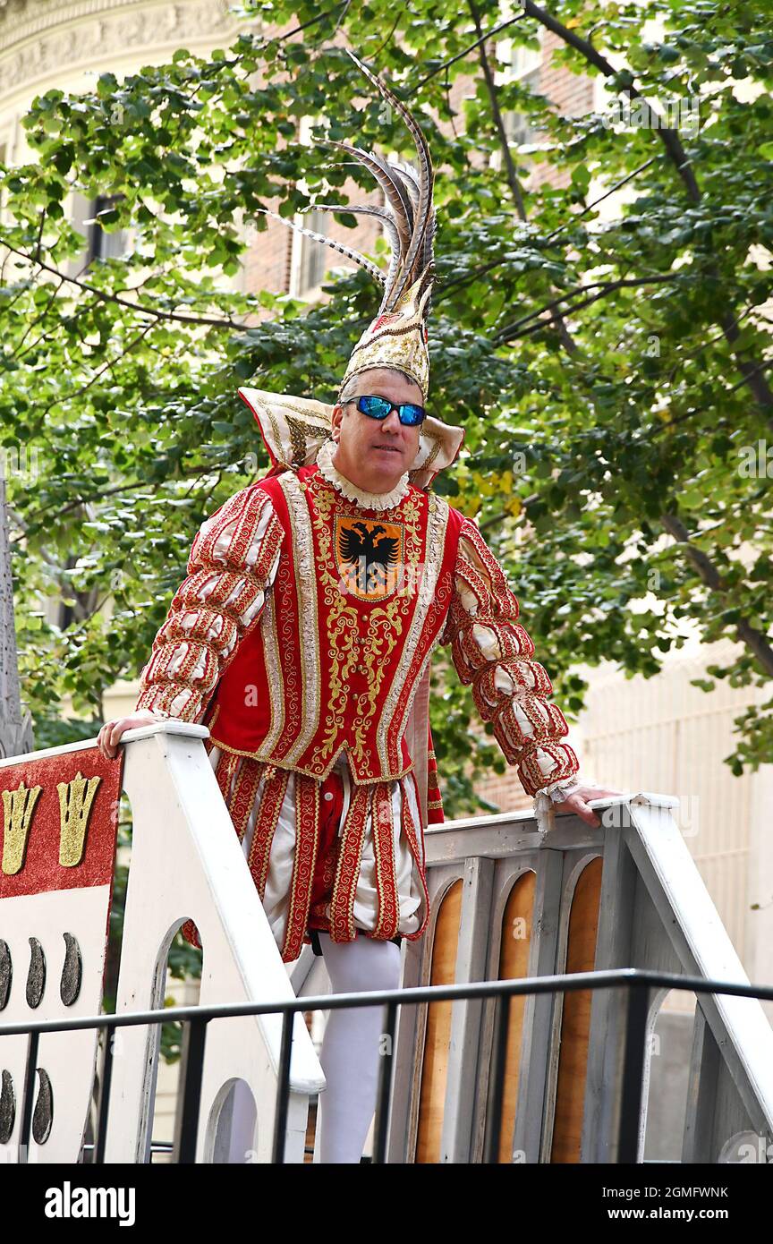 Marchers attend the 64th Annual German-American Steuben Parade on Fifth ...