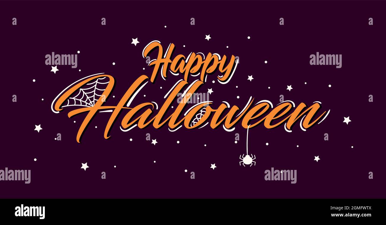 Halloween colorful bright web banner congratulation - Vector ...