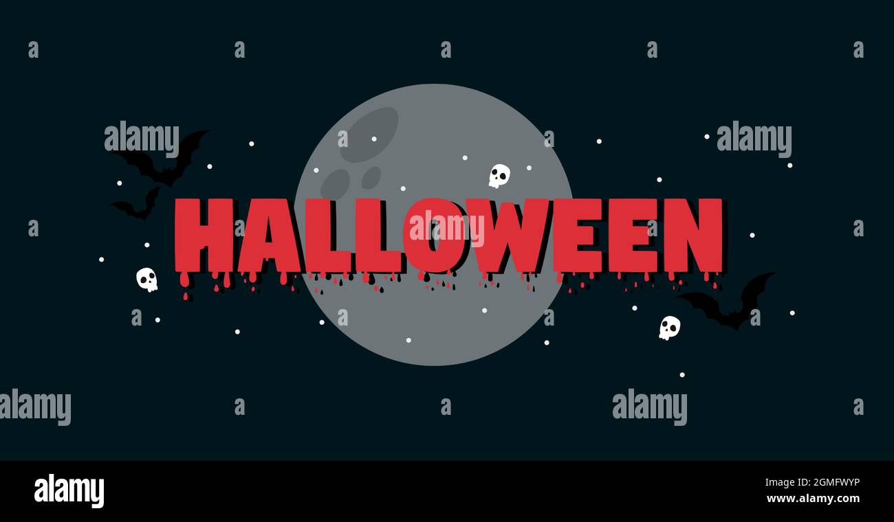 Halloween colorful bright web banner congratulation - Vector ...
