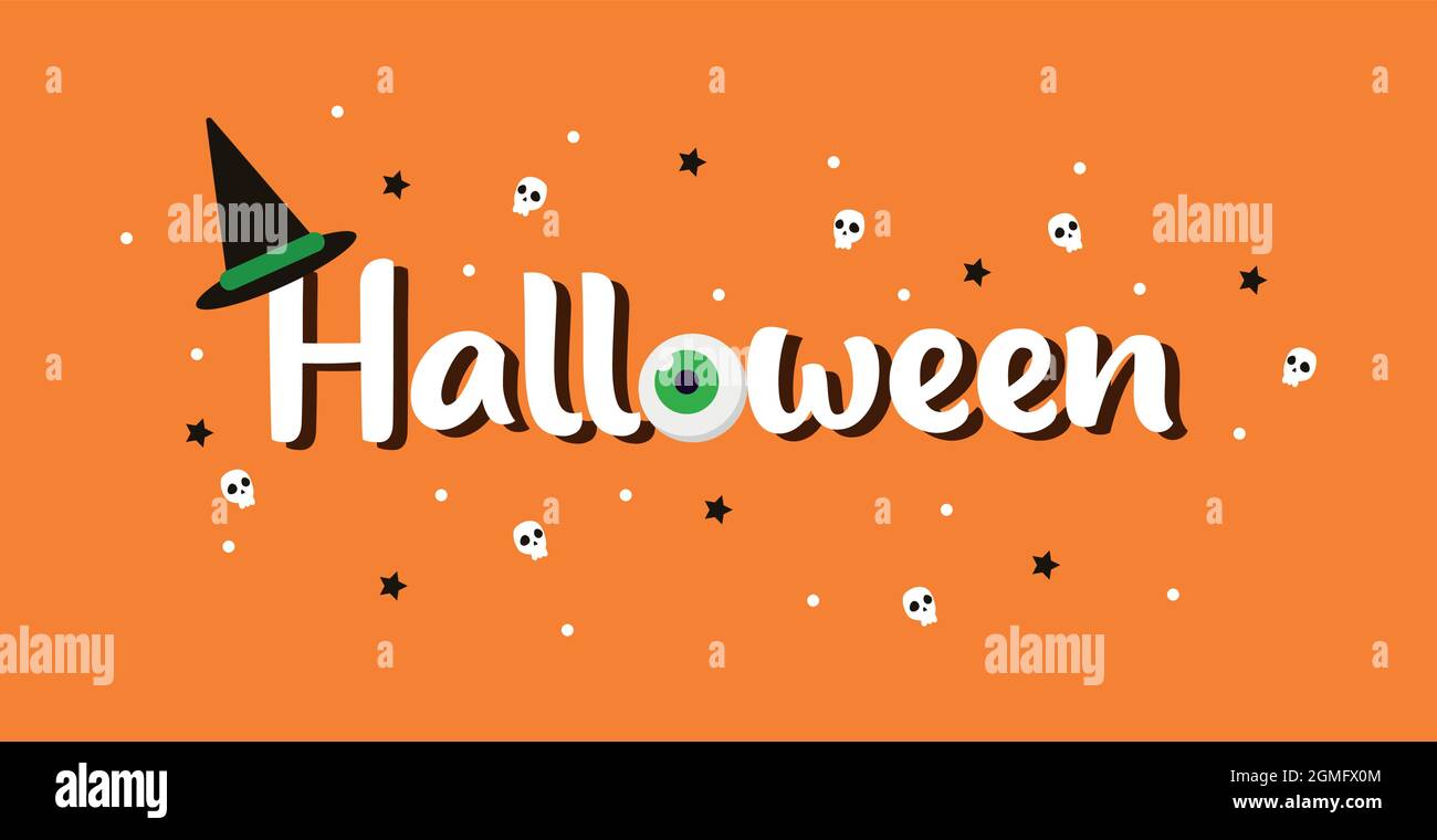 Halloween colorful bright web banner congratulation - Vector ...