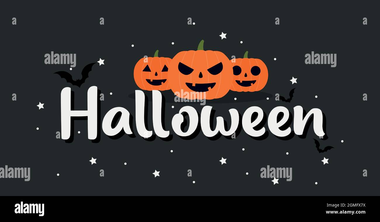 Halloween colorful bright web banner congratulation - Vector ...