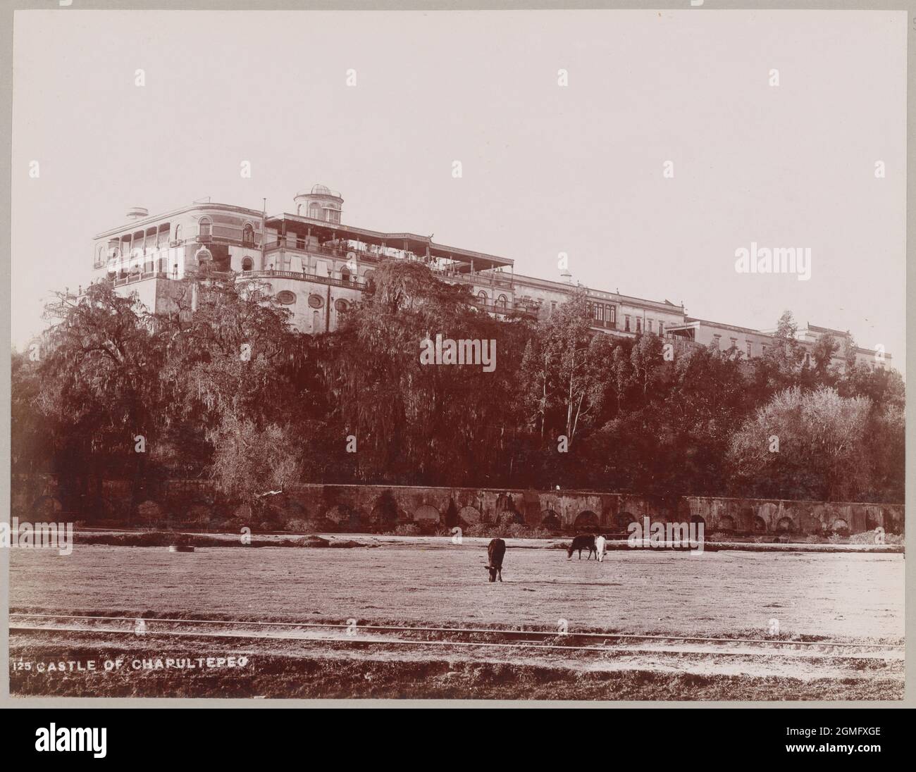 Chapultepec Castle on top of Chapultepec Hill in Mexico, City, Old ...