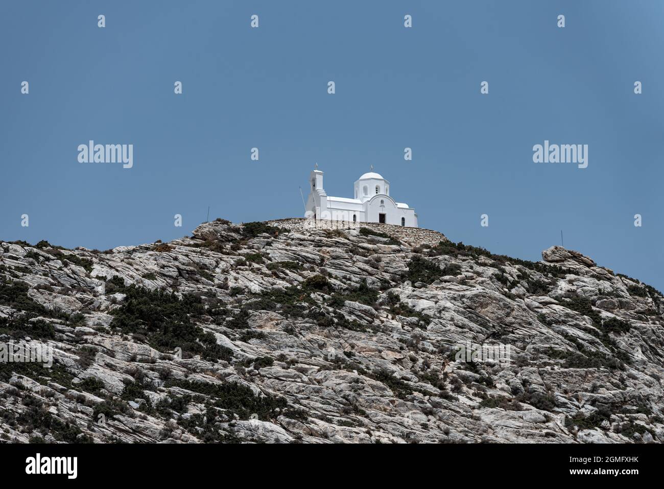 Church in Filoti village Naxos Cyclades Greece Stock Photo - Alamy