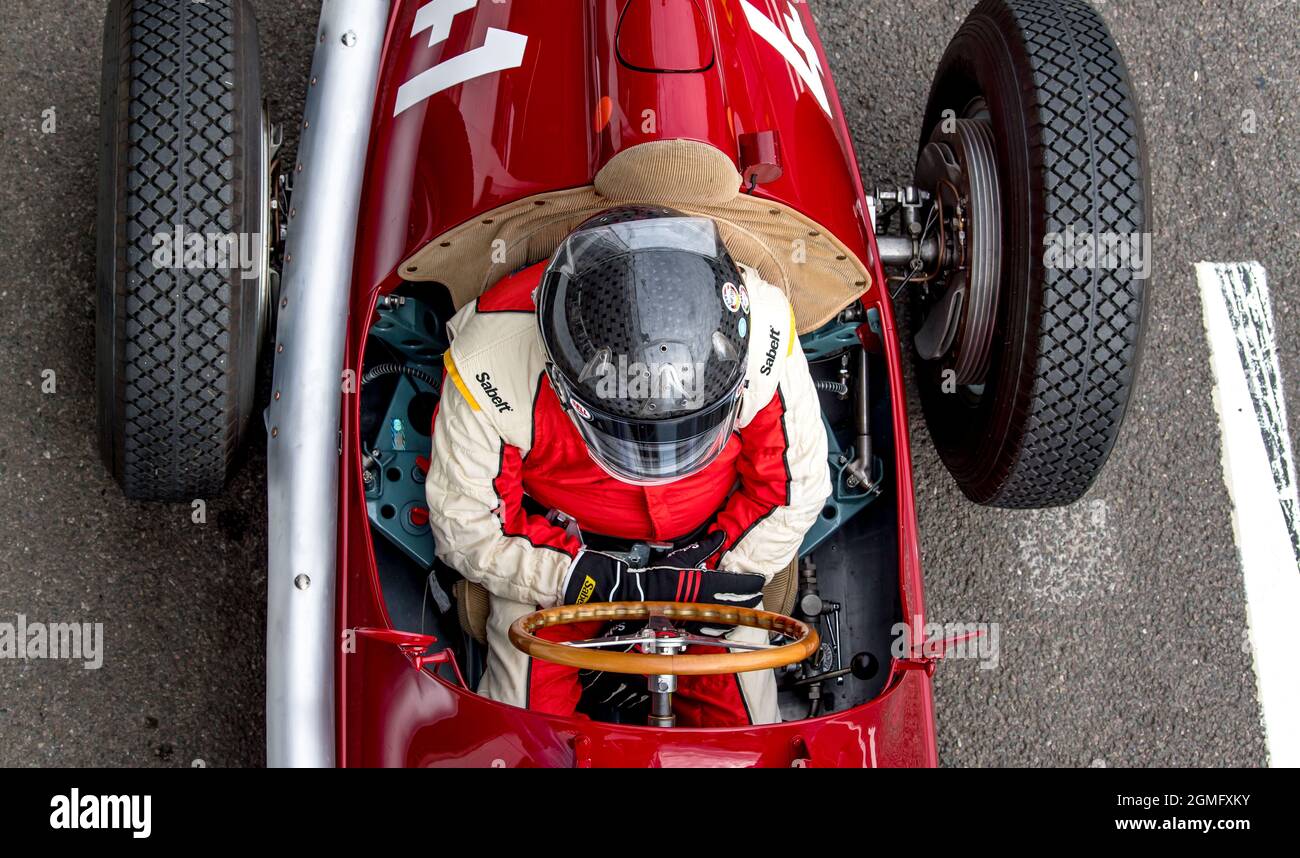 Goodwood, UK. 17th Sep, 2021. Peter Greenfield in the pits in his Alfa ...