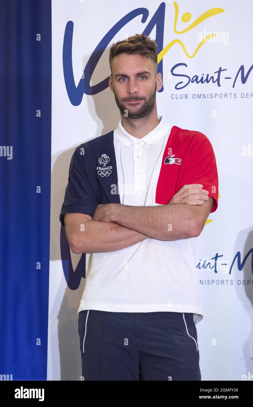 Valentin Belaud attending a ceremony organised by the sportsclub VGA ...