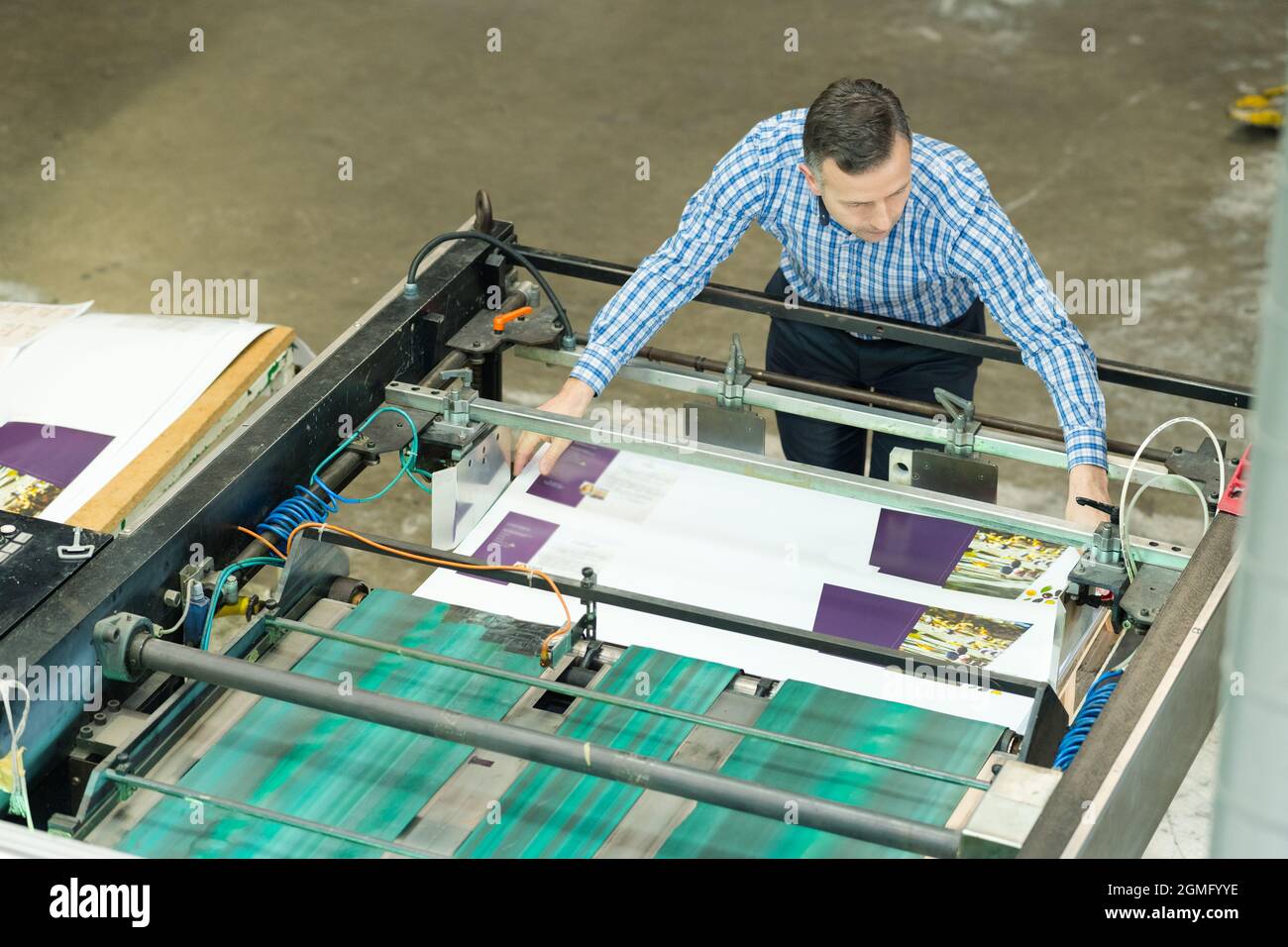 Newspaper press operator hi-res stock photography and images - Alamy