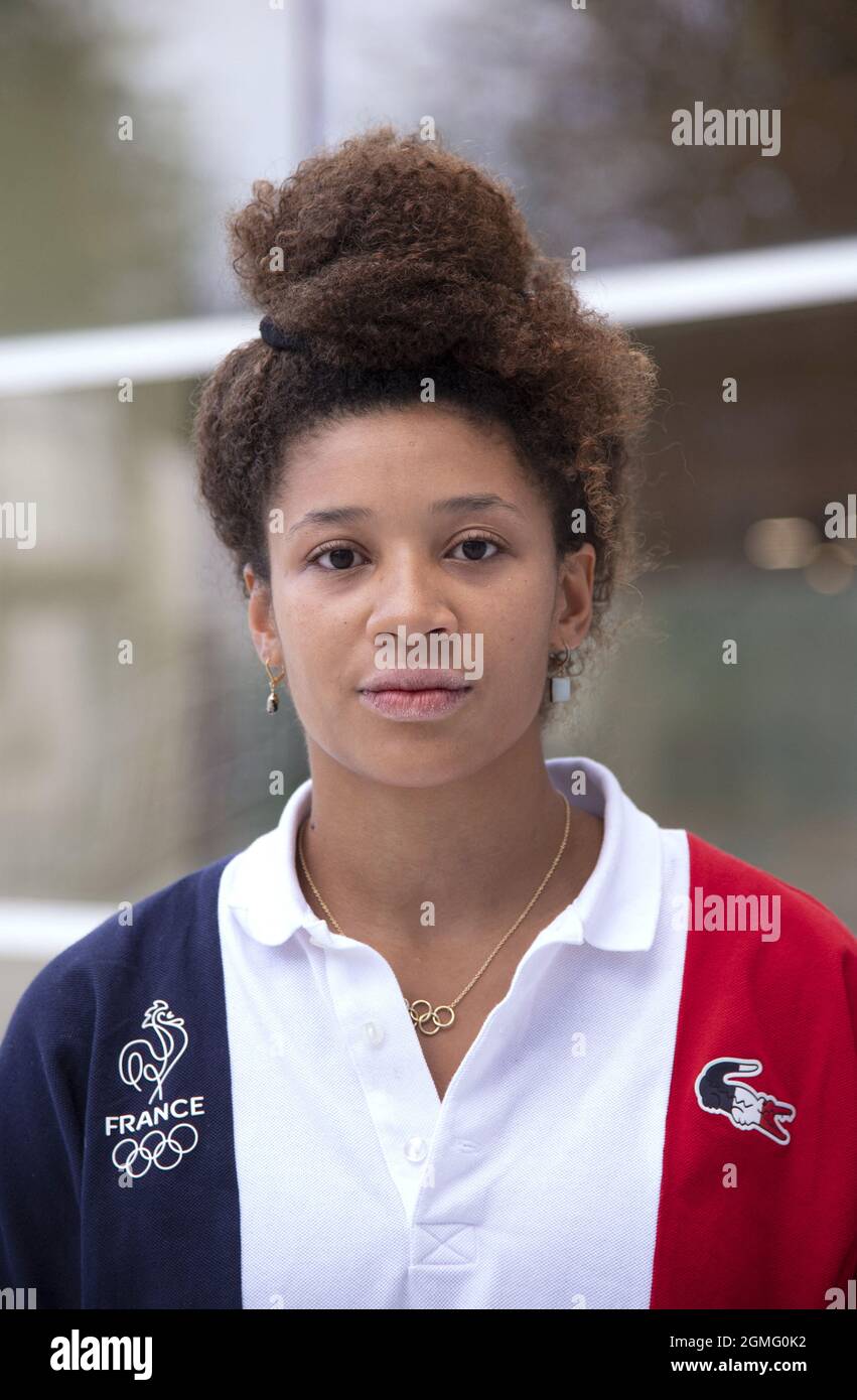 Exclusive. Olympic athlete Alais Kalonji poses for a Portrait Session ...