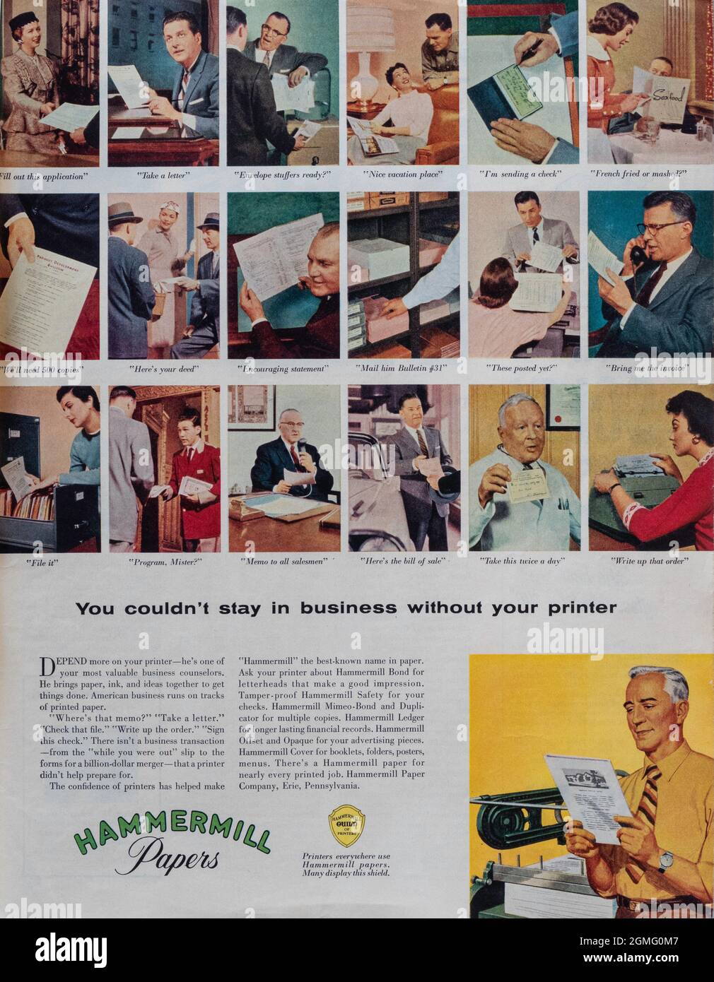 Us post office 1950s hi-res stock photography and images - Alamy