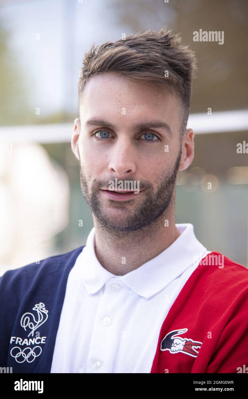 Exclusive. Olympic athlete Valentin Belaud poses for a Portrait Session ...