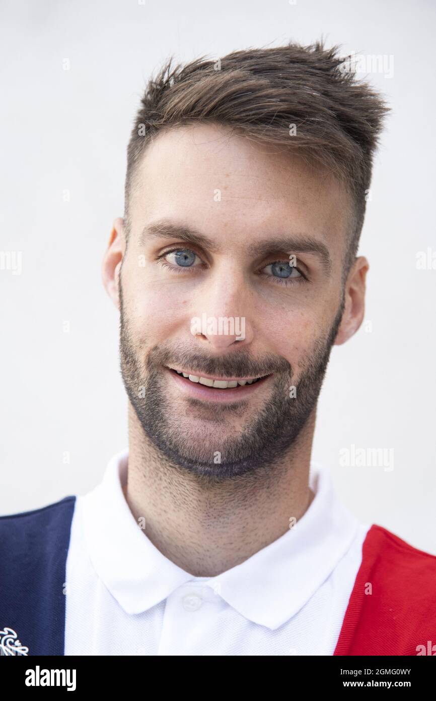 Exclusive. Olympic athlete Valentin Belaud poses for a Portrait Session ...