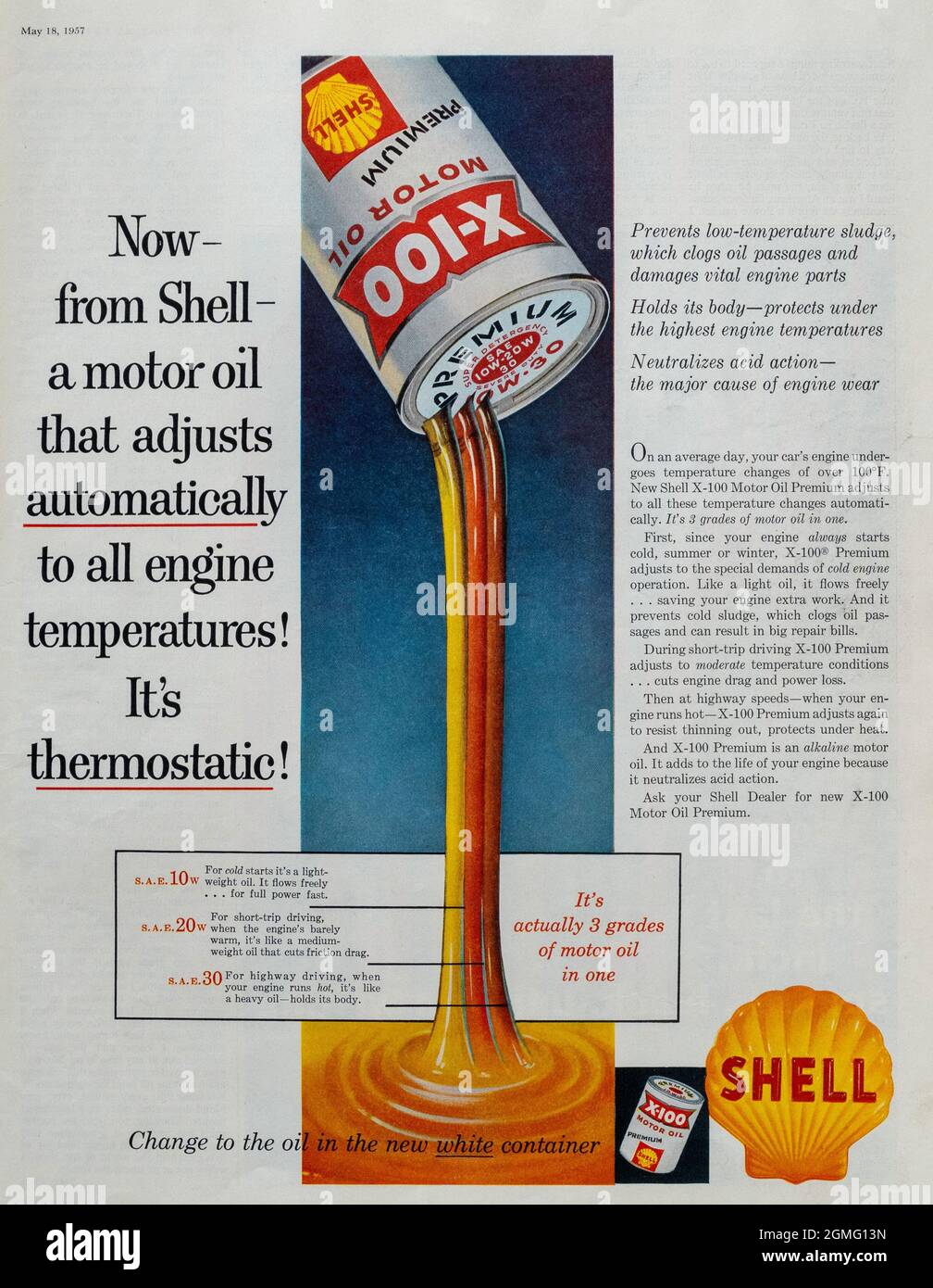 Shell oil advert hi-res stock photography and images - Alamy