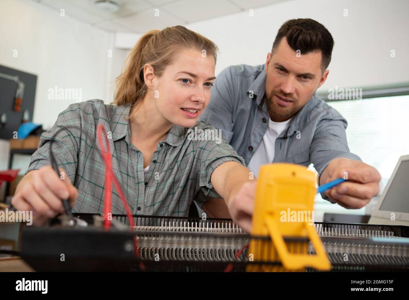 Hand holding multimeter hi-res stock photography and images - Alamy