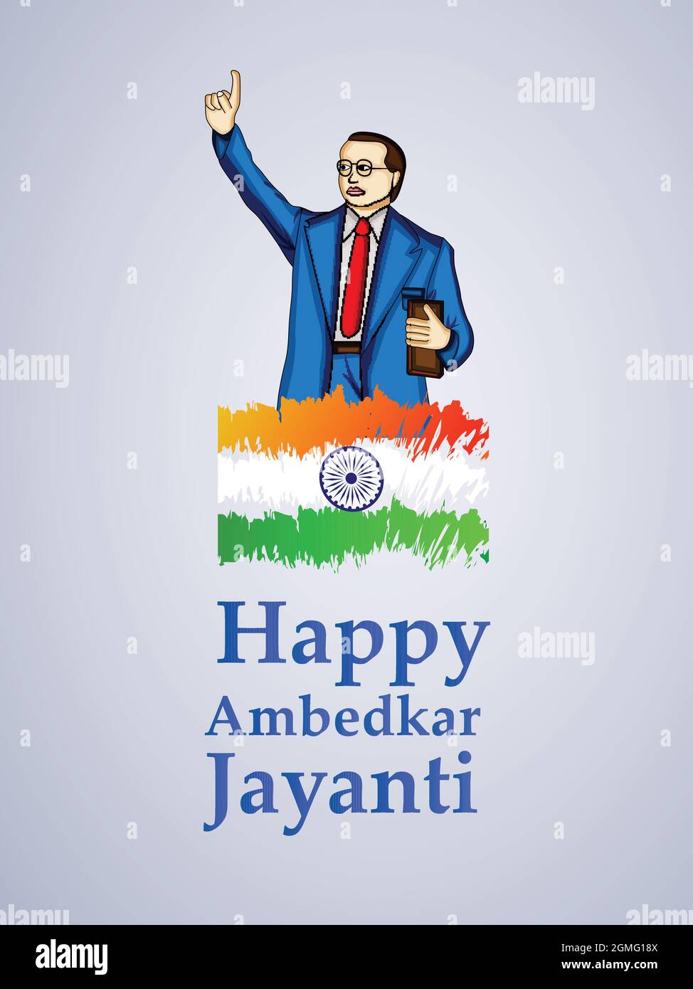 Dr b r ambedkar indian flag Stock Vector Images - Alamy