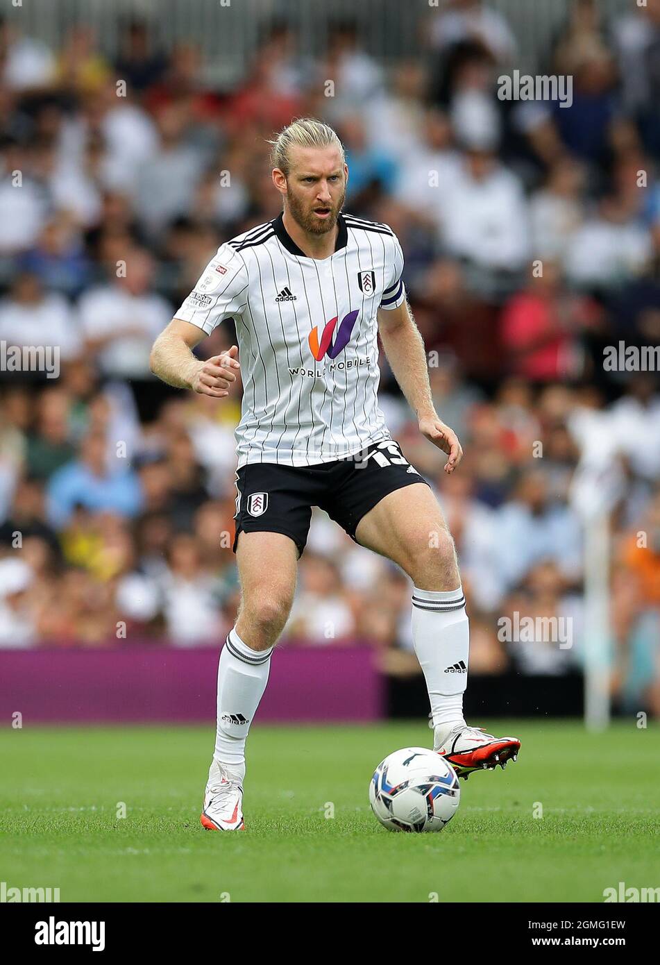 London, England, 18th September 2021. Tim Ream of Fulham during the Sky ...