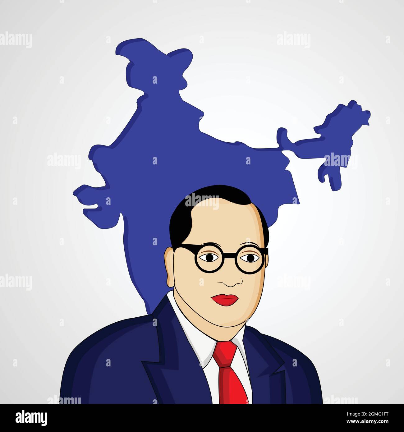 Dr b r ambedkar indian flag Stock Vector Images - Alamy