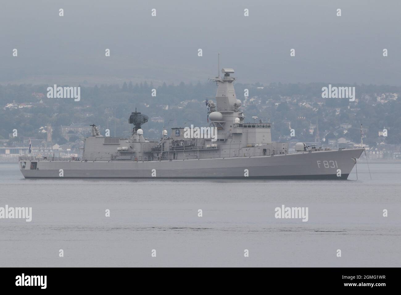 HNLMS Van Amstel (F831), a Karel Doorman-class (or M-class) frigate ...