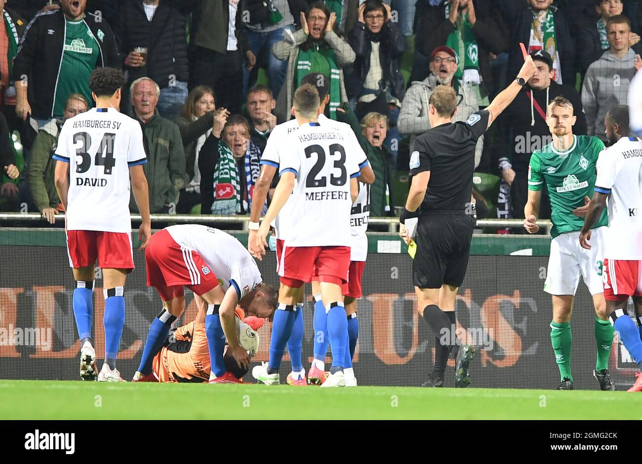 For which gross was shown the red card hi-res stock photography and ...