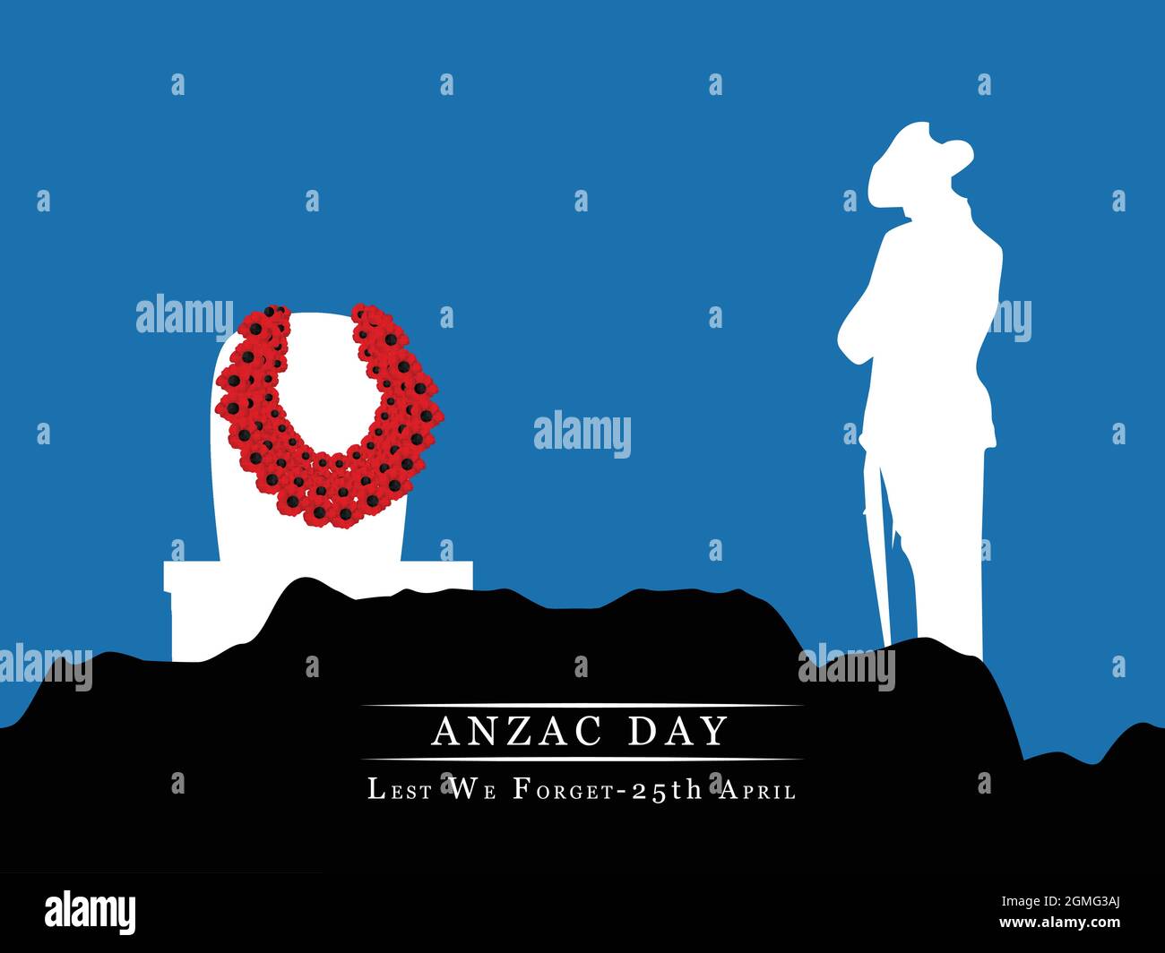 Anzac Day Australia Background Stock Vector Image & Art - Alamy