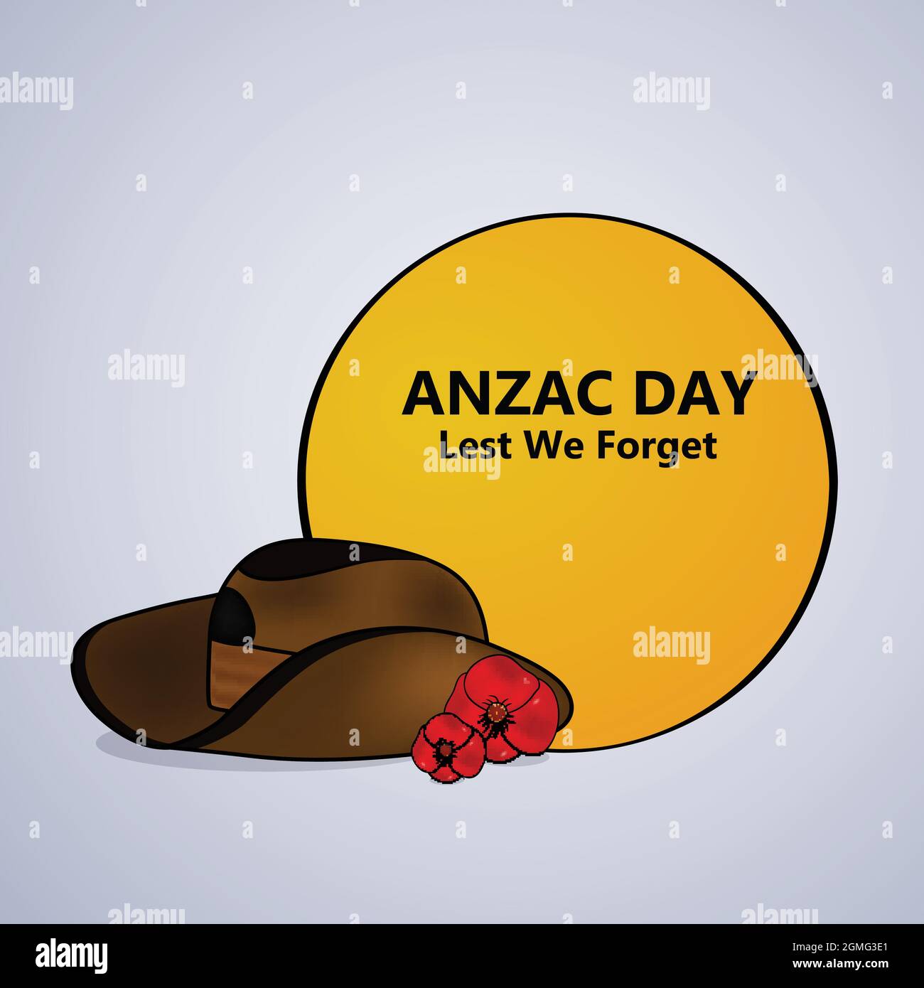 Anzac Day Australia Background Stock Vector Image & Art - Alamy