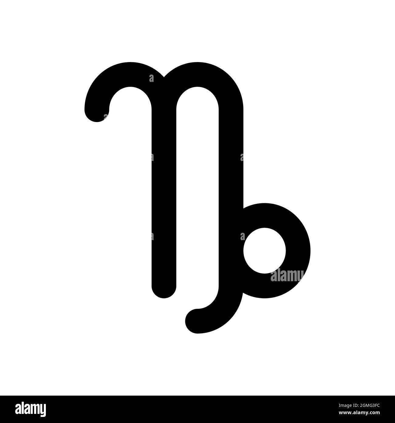 Capricorn - astrological sign. One of twelve zodiac symbols. Simple ...