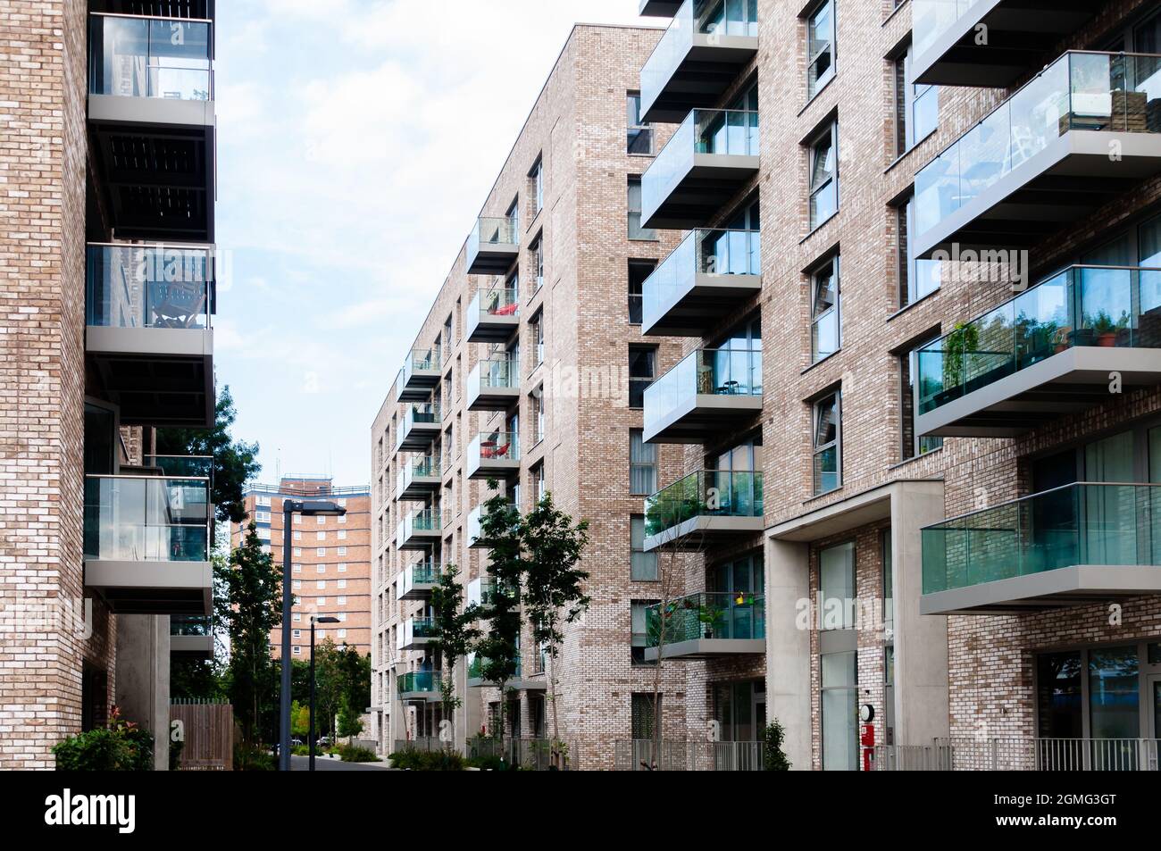 New modern apartment block of flats in Upton Park in Newham, East ...