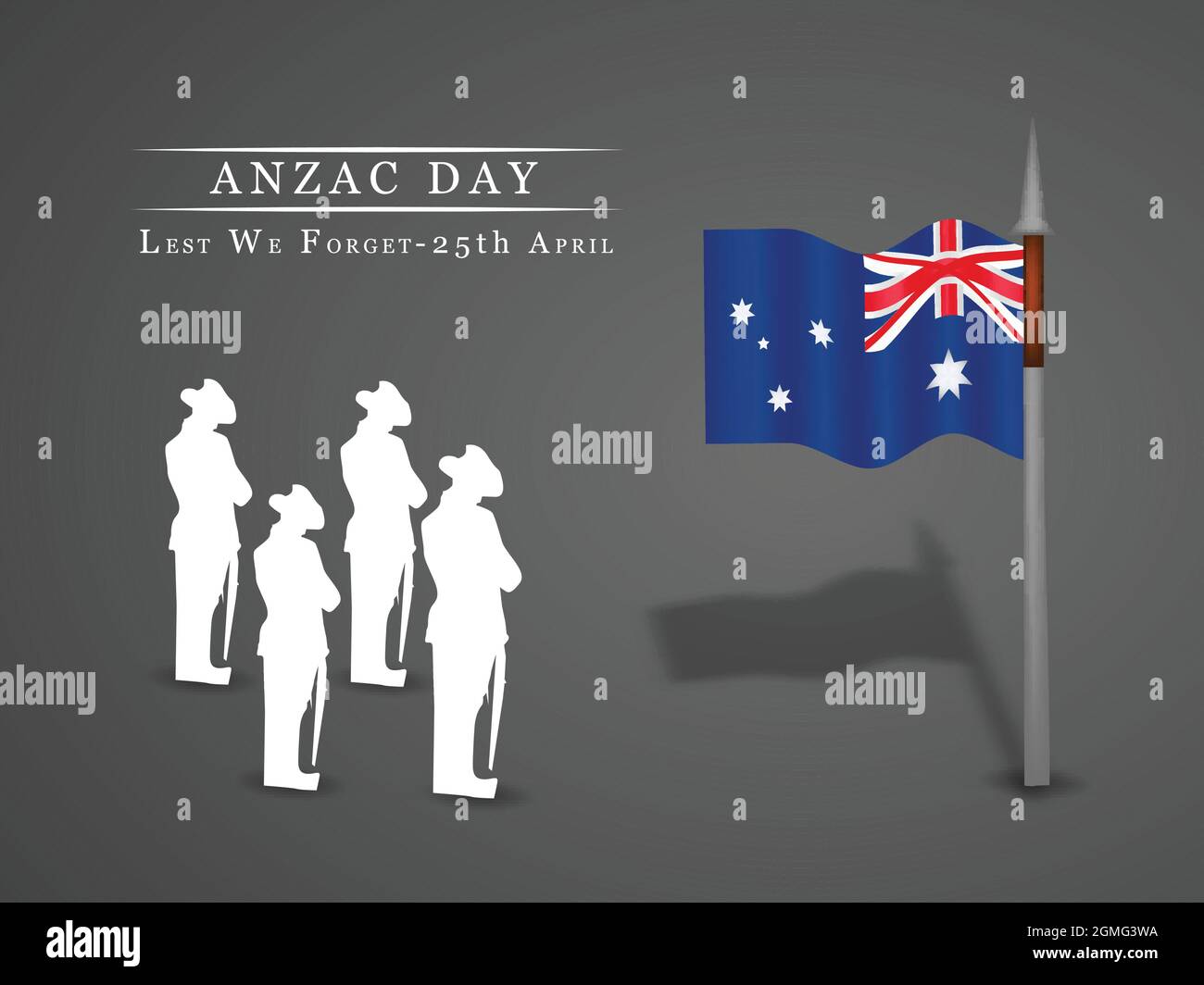 Anzac Day Australia Background Stock Vector Image & Art - Alamy