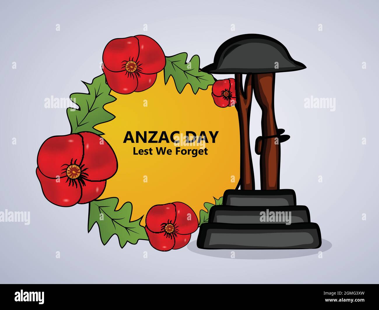 Anzac Day Australia Background Stock Vector Image & Art - Alamy