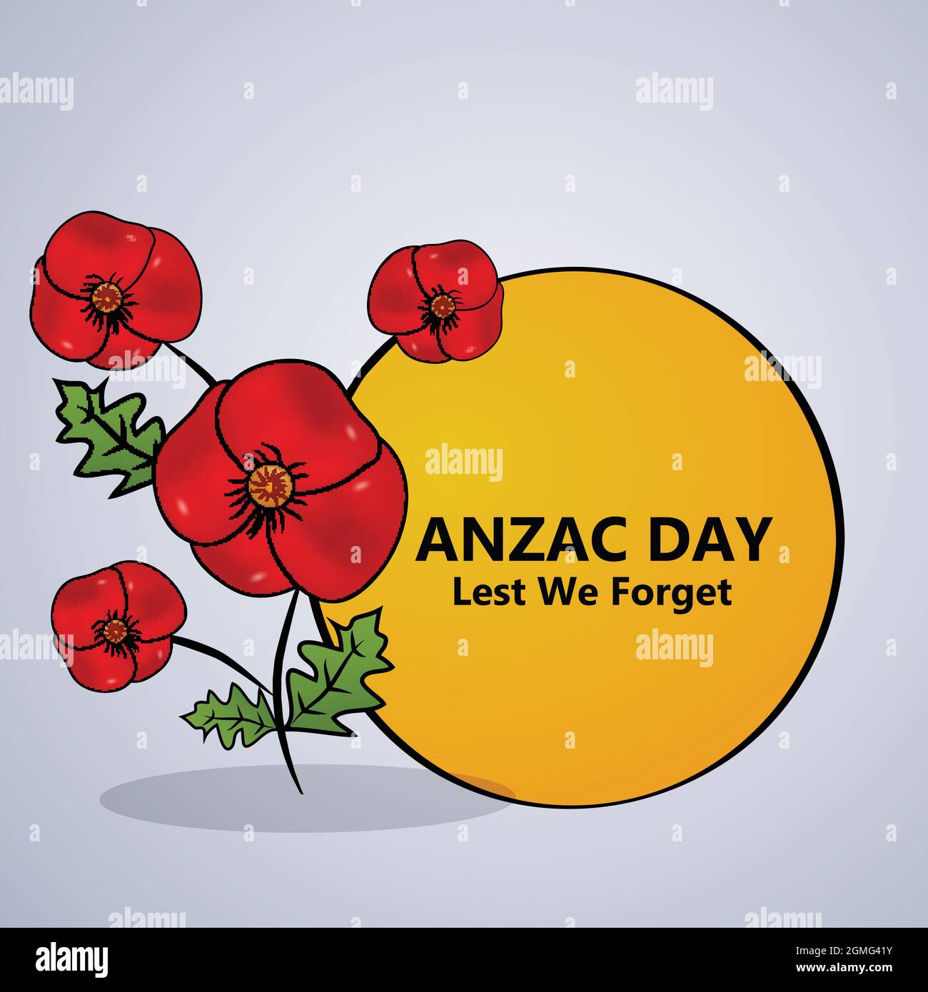 Anzac Day Australia Background Stock Vector Image & Art - Alamy
