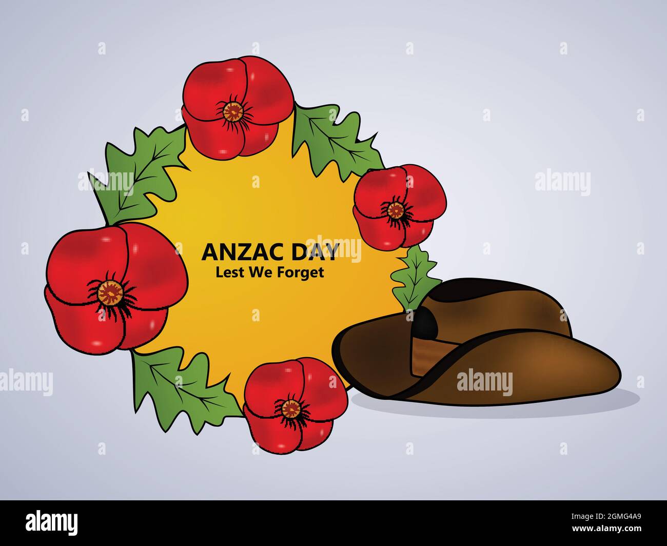 Anzac Day Australia Background Stock Vector Image & Art - Alamy