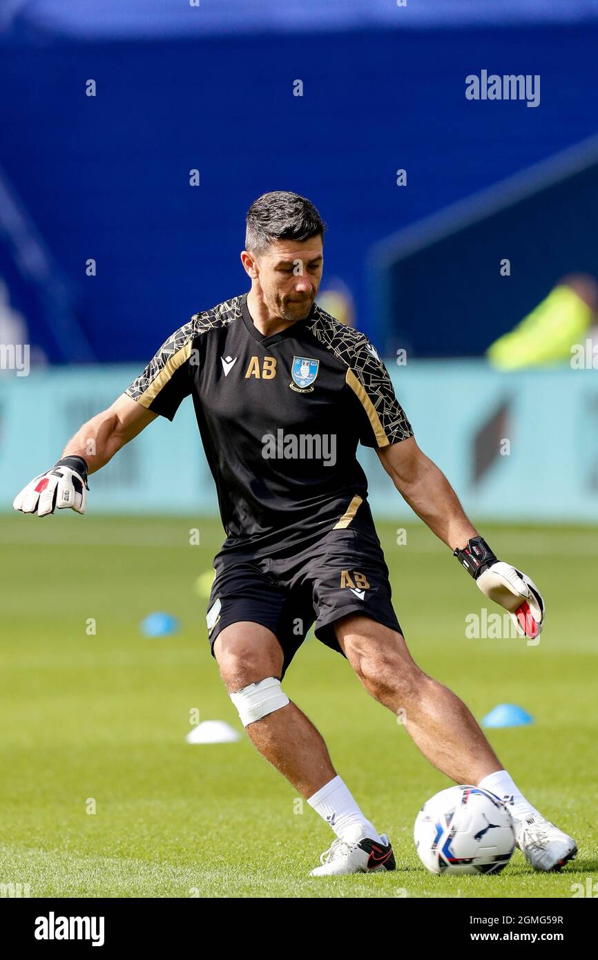 Goalkeeping coach Adriano Basso during the warm up Stock Photo - Alamy